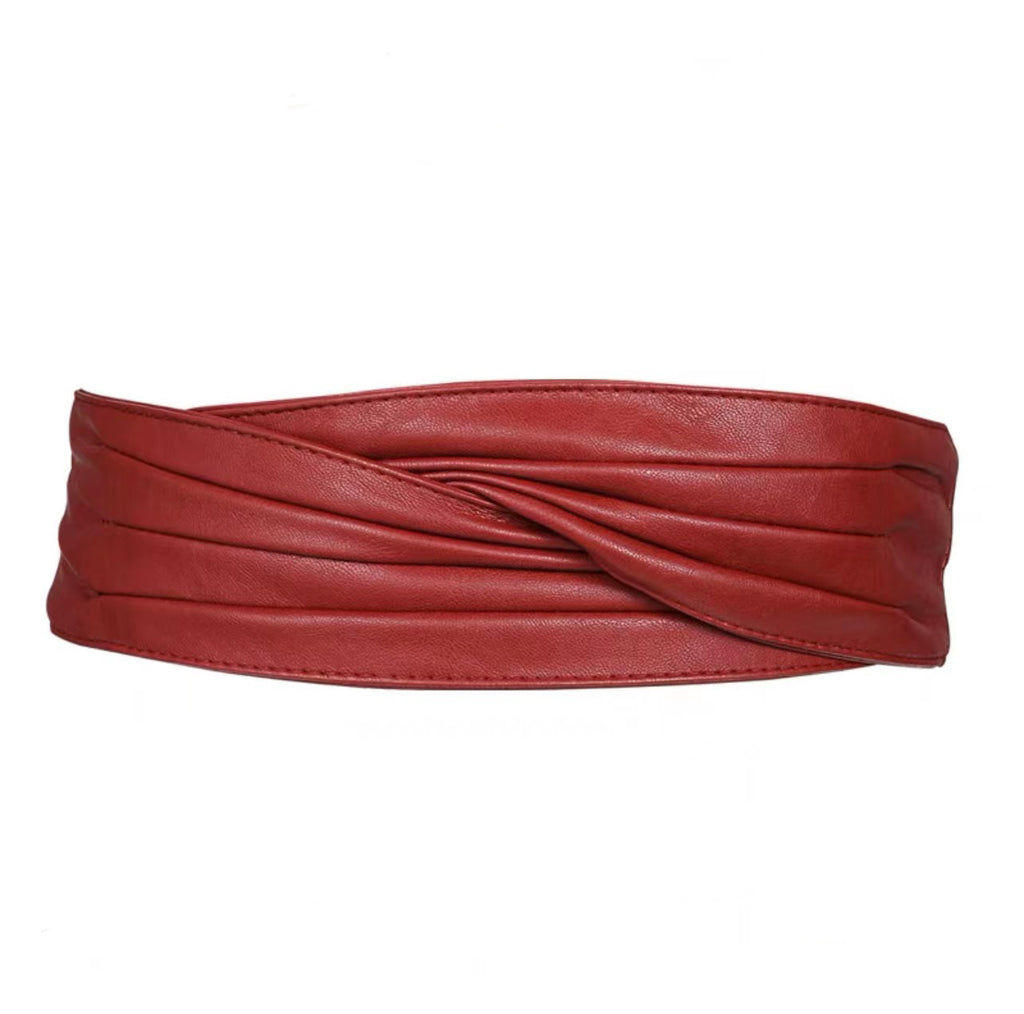 Girdle women's outer decoration with suit dress waist red black fashio