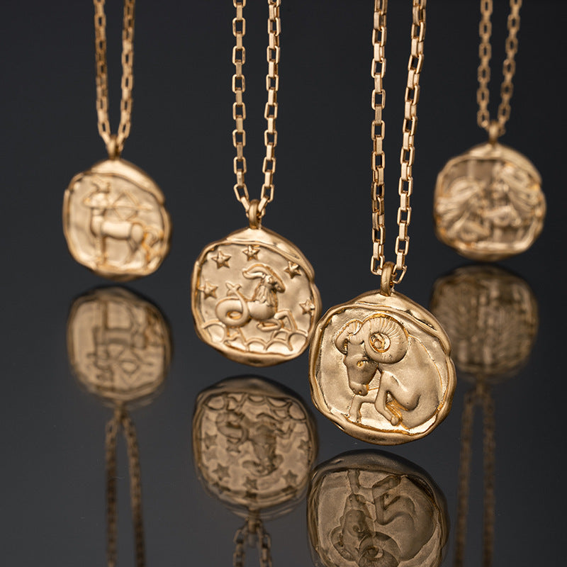 Zodiac Pendant Chain Necklace